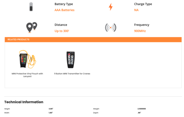 MINI System Control Kit for Cranes - Anderson Controls
